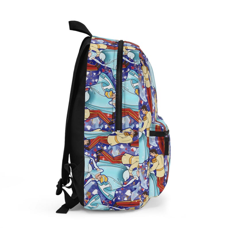 Cinderella Backpack Disney Princess Bag for School or Travel Light Blue ...