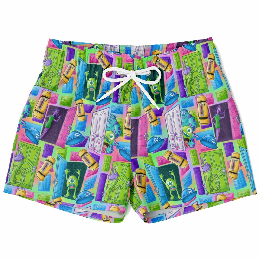 Monsters Inc Swim Trunks, Mike and Sully Boys Beach Shorts, Disney ...