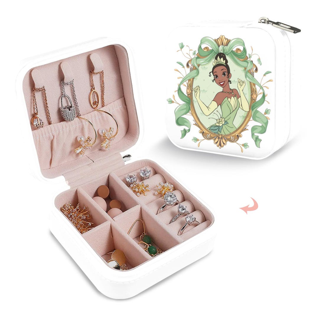 Tiana Jewelry Box, Disney Jewelry Box, Disney Jewelry Case, Travel ...