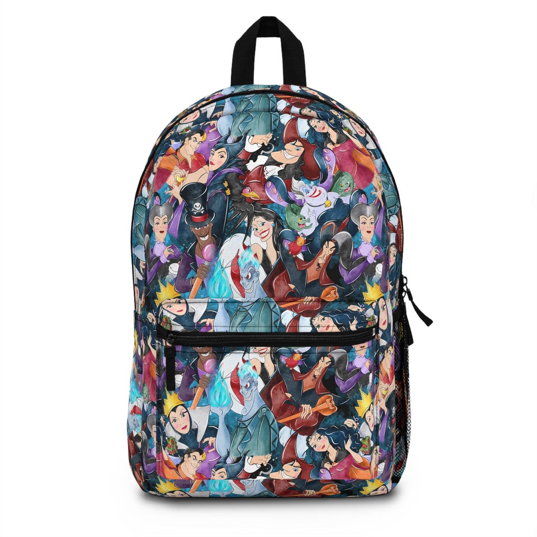 Disney Villain Backpack, Disney Backpack, Back to School Book Bag ...