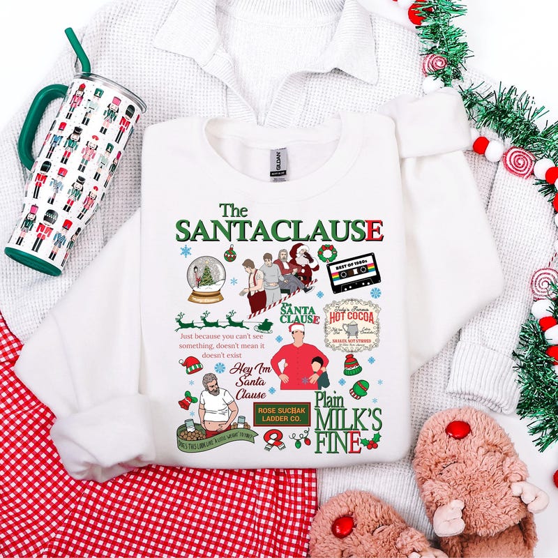 Santa Clause Sweaters - Etsy UK