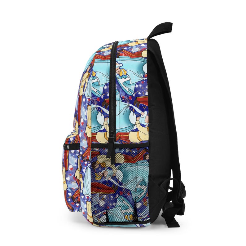 Cinderella Backpack Disney Princess Bag for School or Travel Light Blue ...