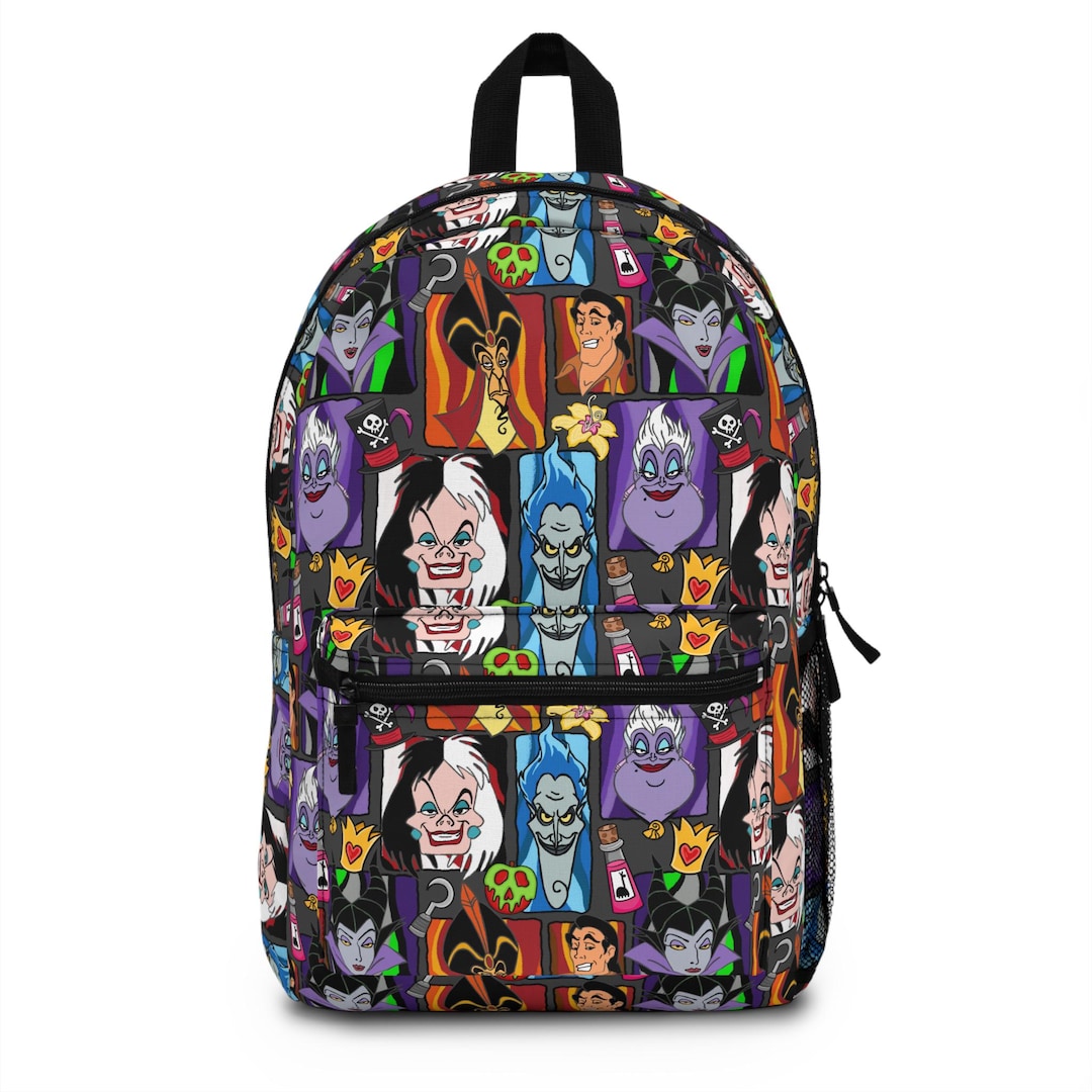 Disney Villain Backpack, Disney Backpack, Back to School Book Bag ...