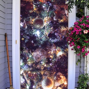 Christmas Door Decor Christmas Front Door Murals Holiday Outdoor Decor ...