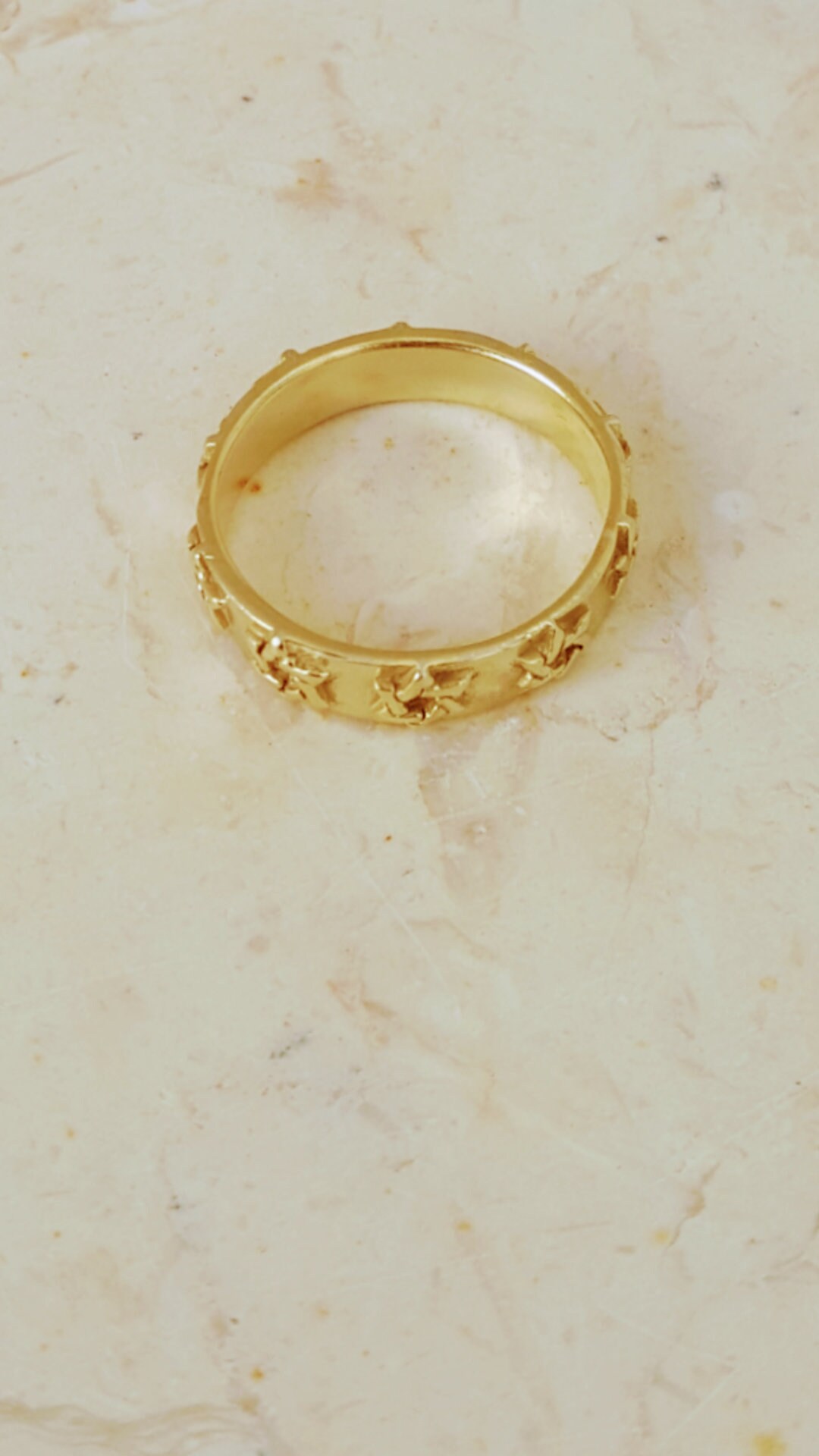 18k Solid Gold Star of David Ring Gold Band With Interlock | Etsy