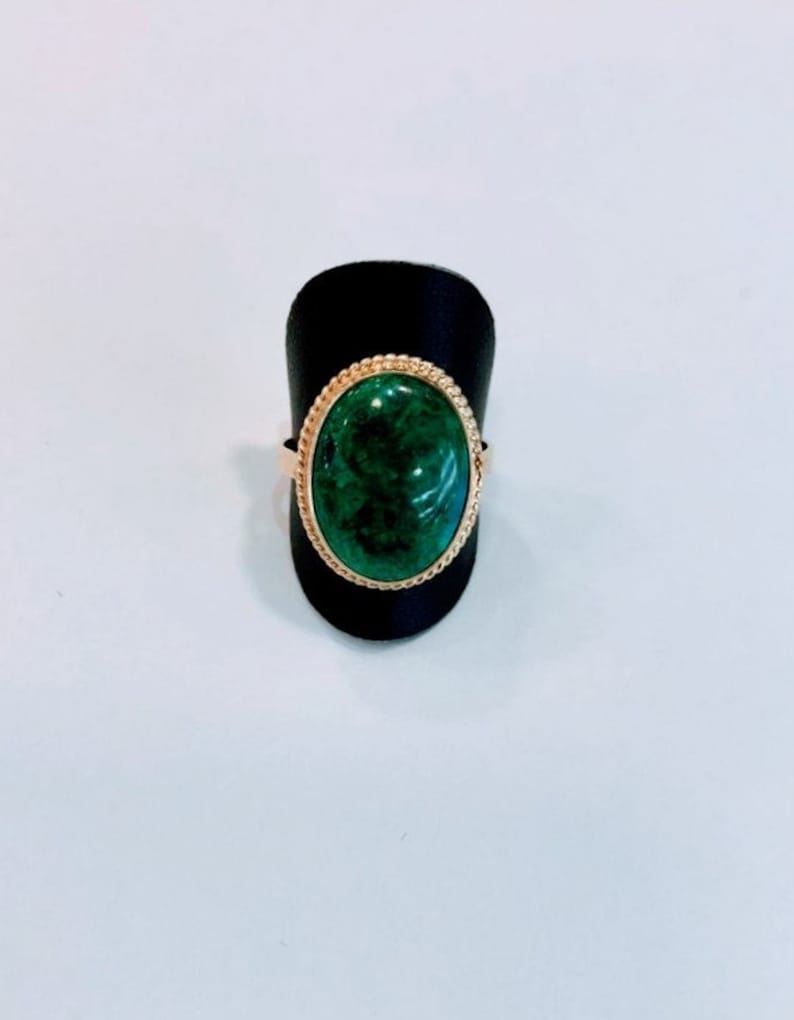Eilat Stone Ring, 14k Gold, Israeli Jewelry, - Etsy