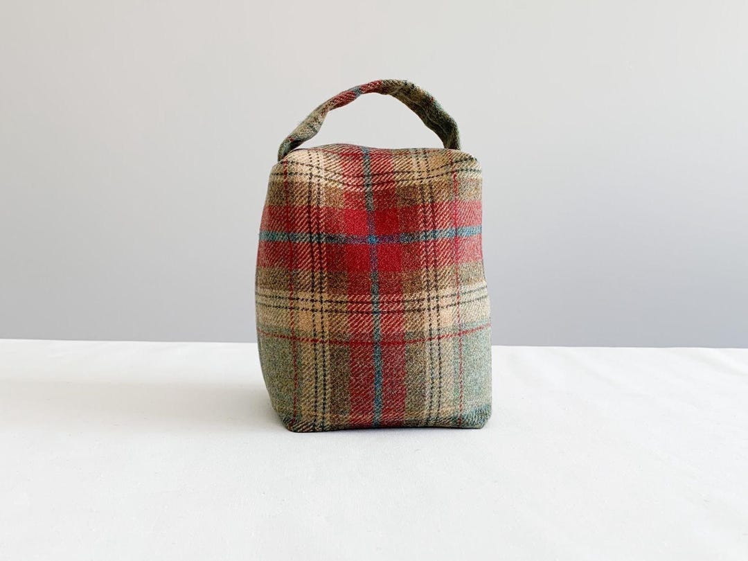 Tartan Wool Door Stop, Tweed Fabric Doorstop (unfilled), Country Style ...