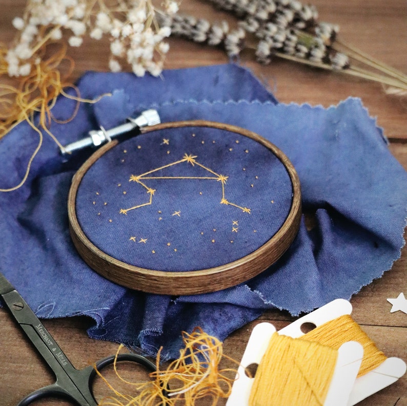 PDF - Star Sign Constellation Embroidery Pattern - Etsy