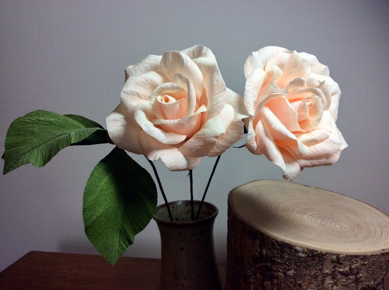 Handmade Paper Flowers Paper Garden Roses Realistic Paper - Etsy