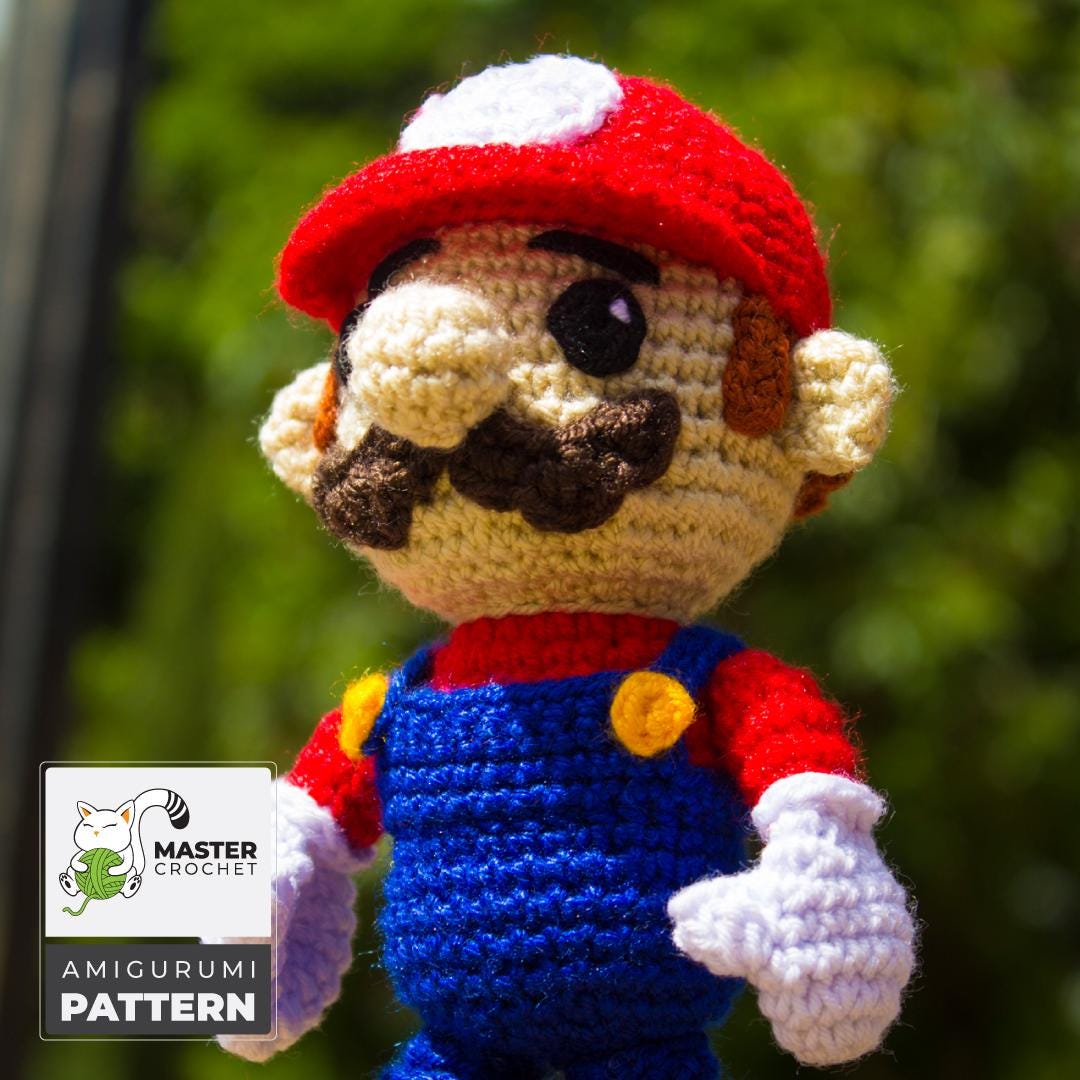 Mini Plumber Amigurumi Pattern pdf English, Spanish and French - Etsy