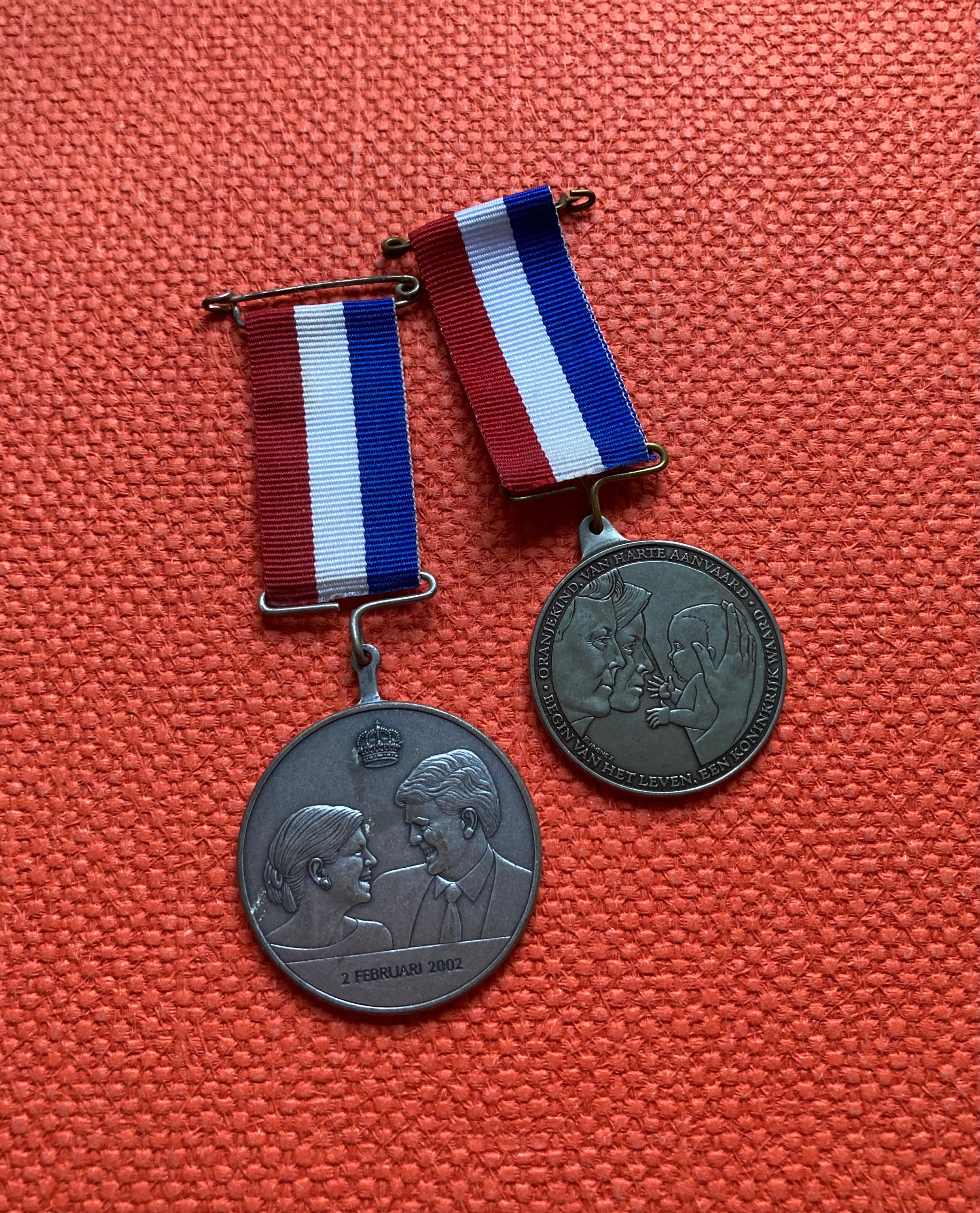 Dutch Medals Willem-alexander and Maxima Marriage and Birth of Amalia ...