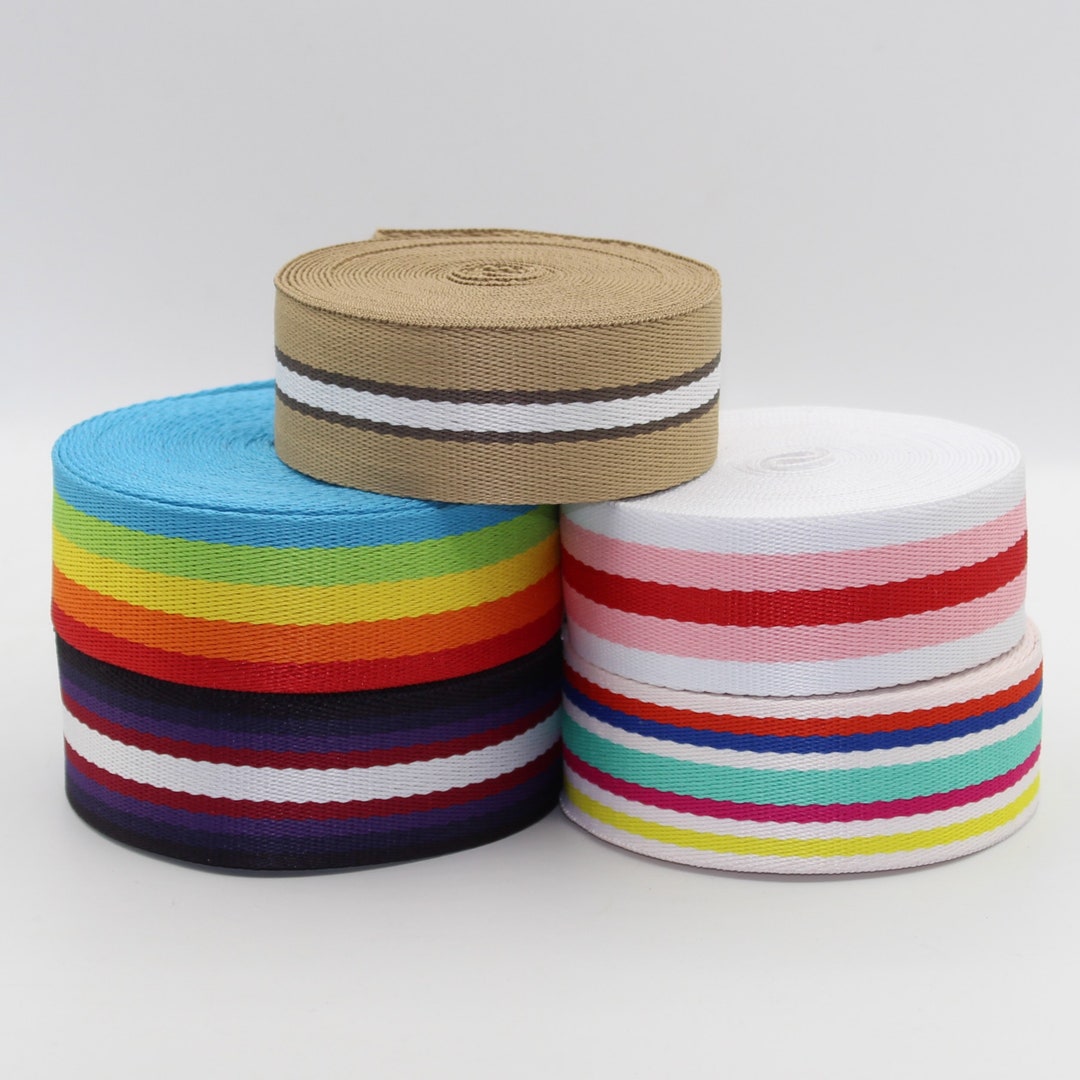 10 Meters Striped Webbing Available in 3 or 4cm Width - Etsy