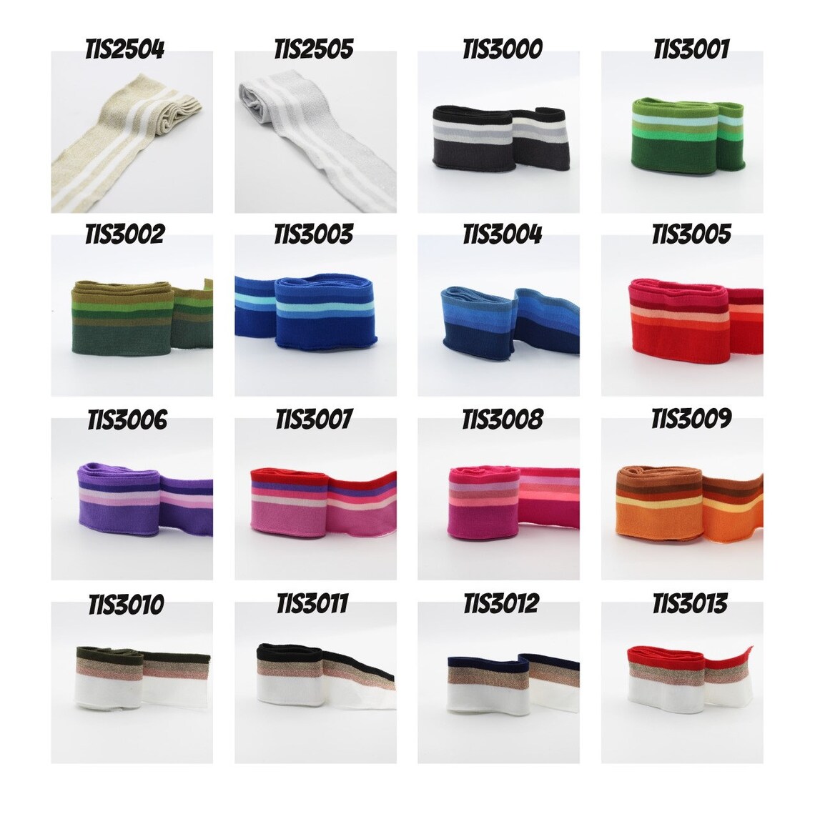 Ribbing cuff 2 of 10 Pieces 6x110cm | Etsy