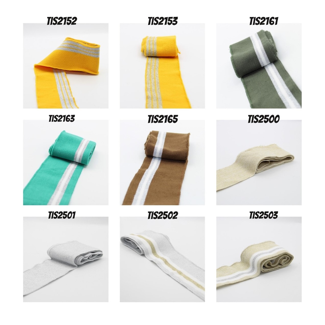 Ribbing cuff 2 of 10 Pieces 6x110cm | Etsy