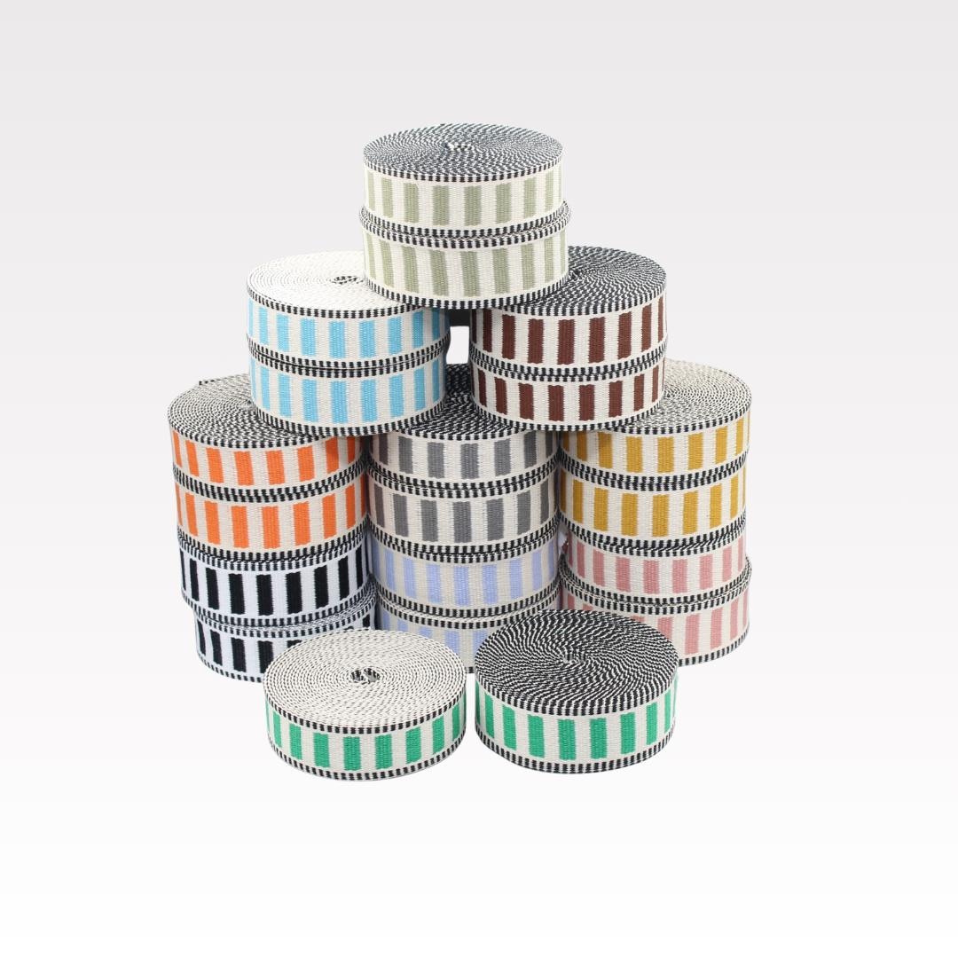 Tri-color Polyester Colored Railway Webbing, 10 Meters, 32 Mm or 38 Mm ...