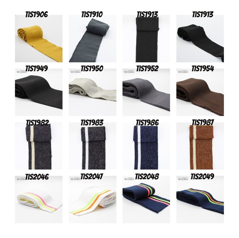 Ribbing cuff 2 of 10 Pieces 6x110cm | Etsy