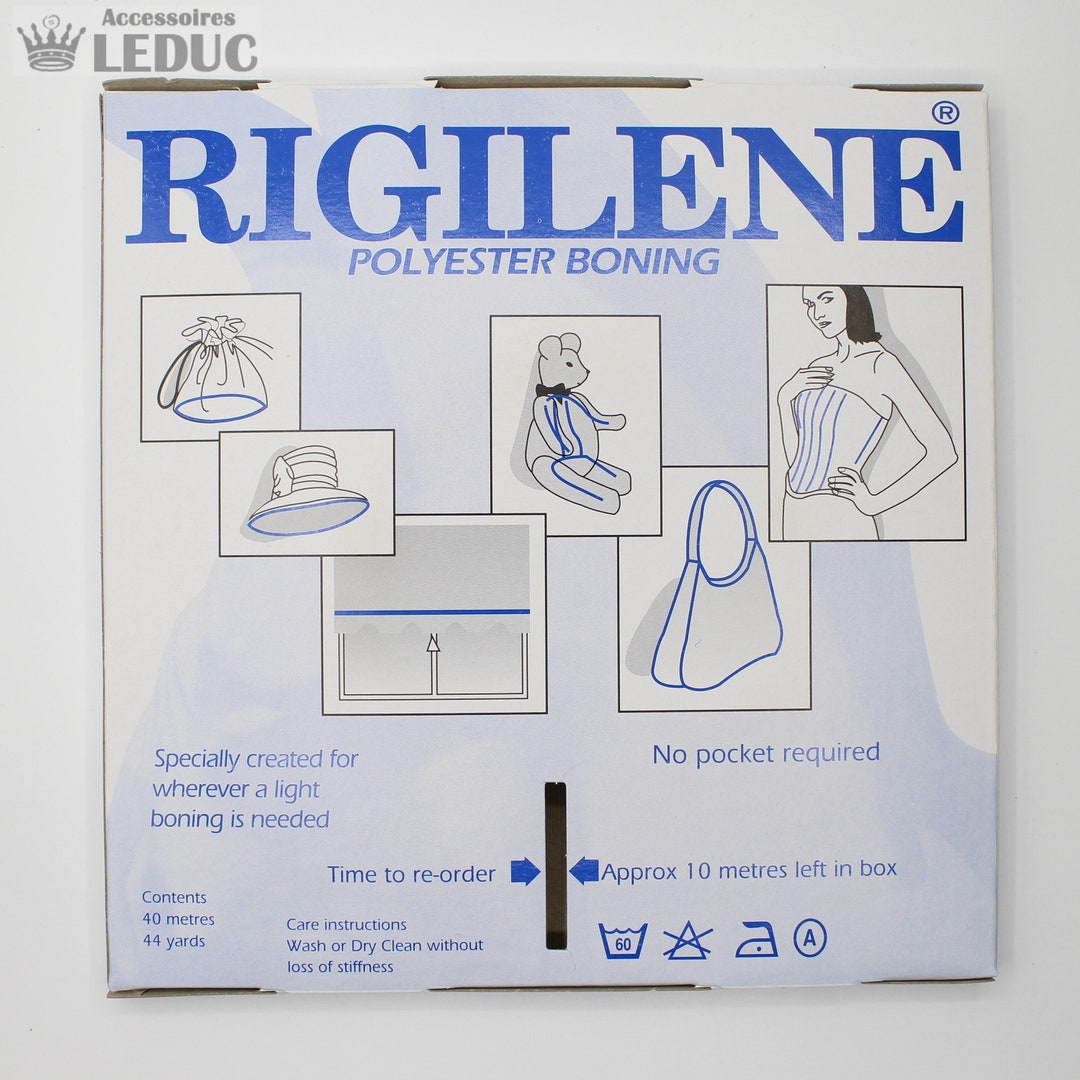 RIGILENE, Whale, White or Black Boning, 40-meter Box, Available in 3, 6 ...