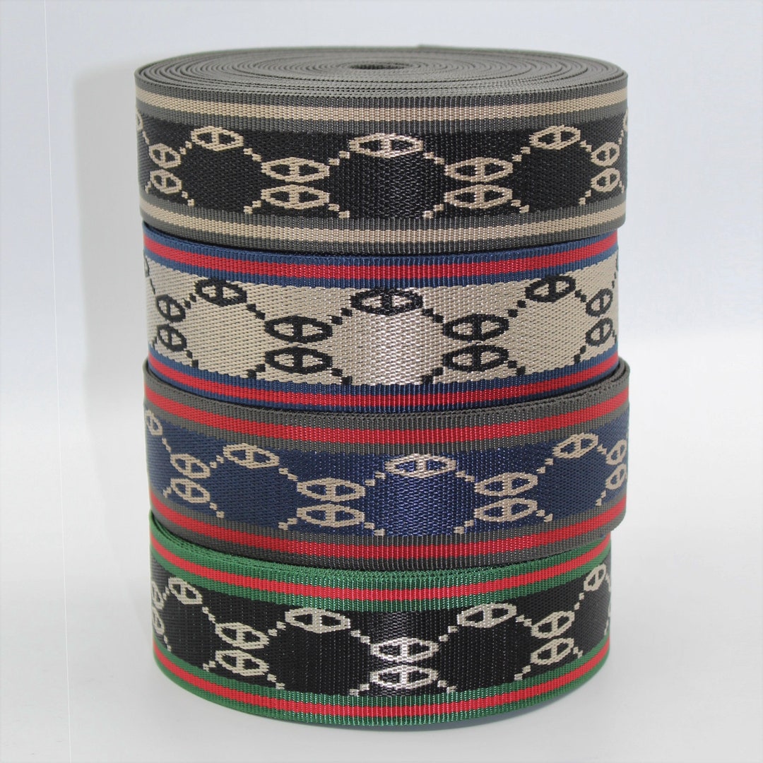 5 Meters Strap With Snake Eye Pattern Two-tone Edge Luxury - Etsy