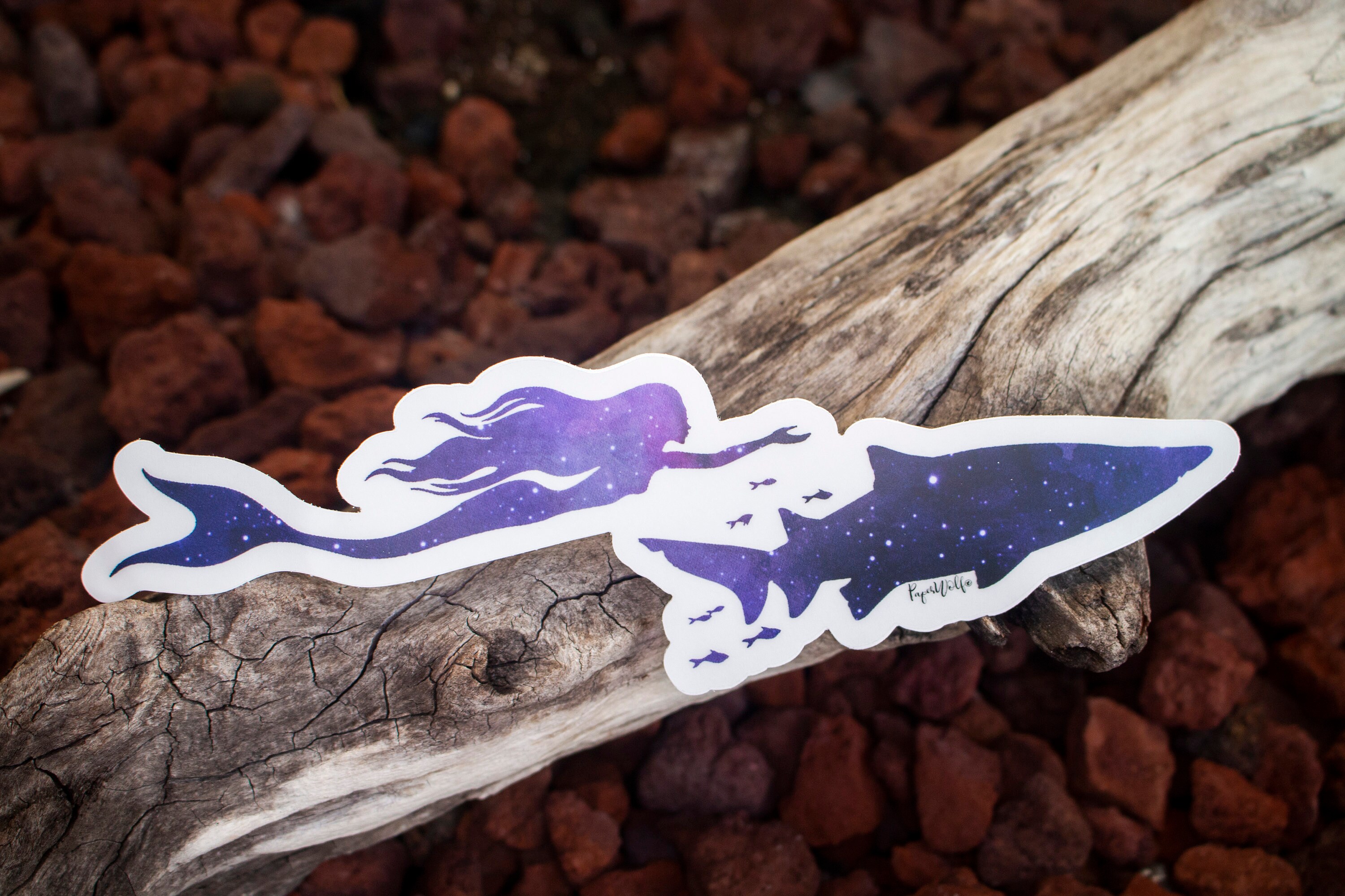 Galaxy Shark Vinyl Sticker Laptop Decal Water Bottle Decal - Etsy