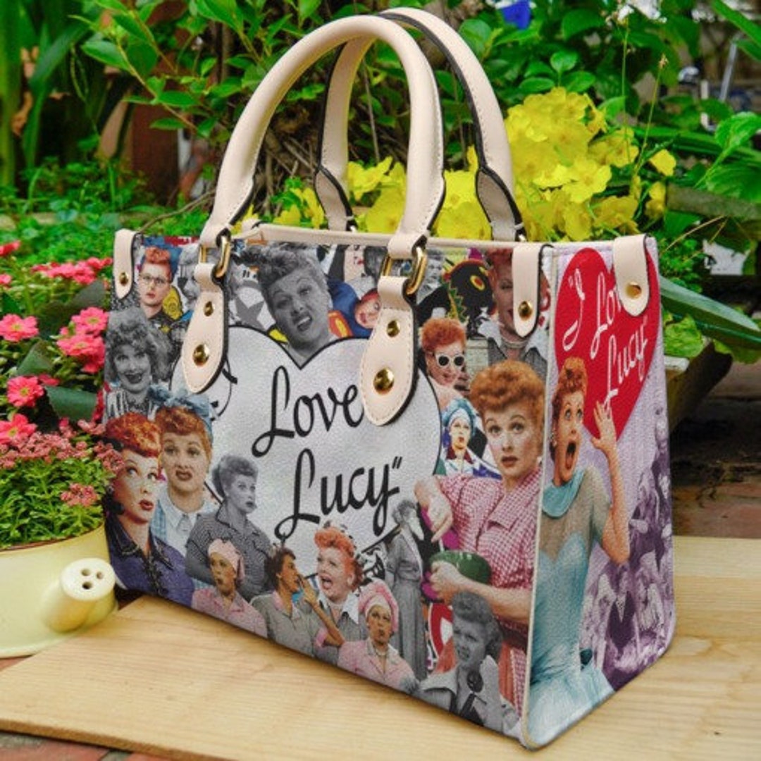 I Love Lucy Poster Cover Collection Leather Bag, Personalized Handbag ...