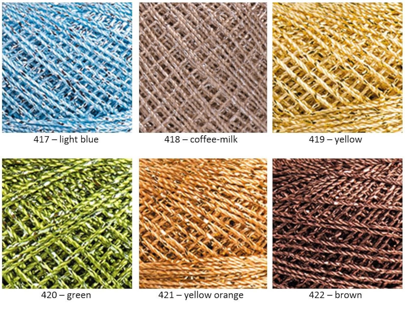 Brocade yarn YarnArt Camellia metallic yarn lurex yarn glitter | Etsy