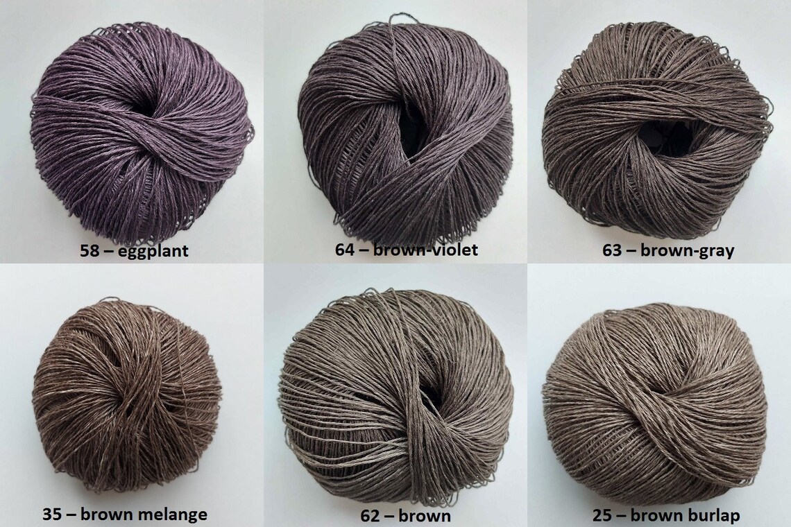 100% linen yarn natural linen flax yarn eco-friendly yarn | Etsy