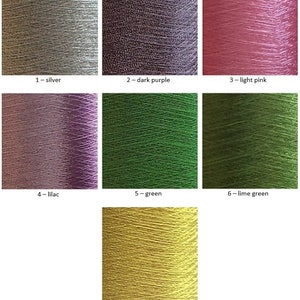 Metallized Thread Embroidery Yarn Metallic Embroidery Lurex Metallic ...