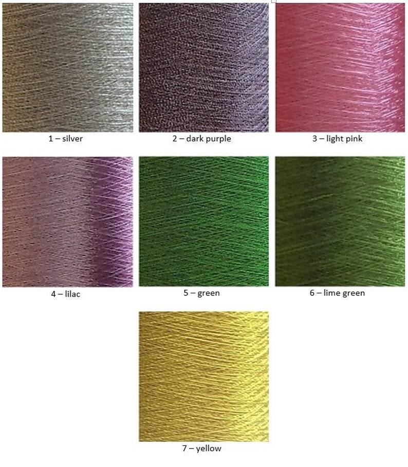 Metallized Thread Embroidery Yarn Metallic Embroidery Lurex Metallic ...