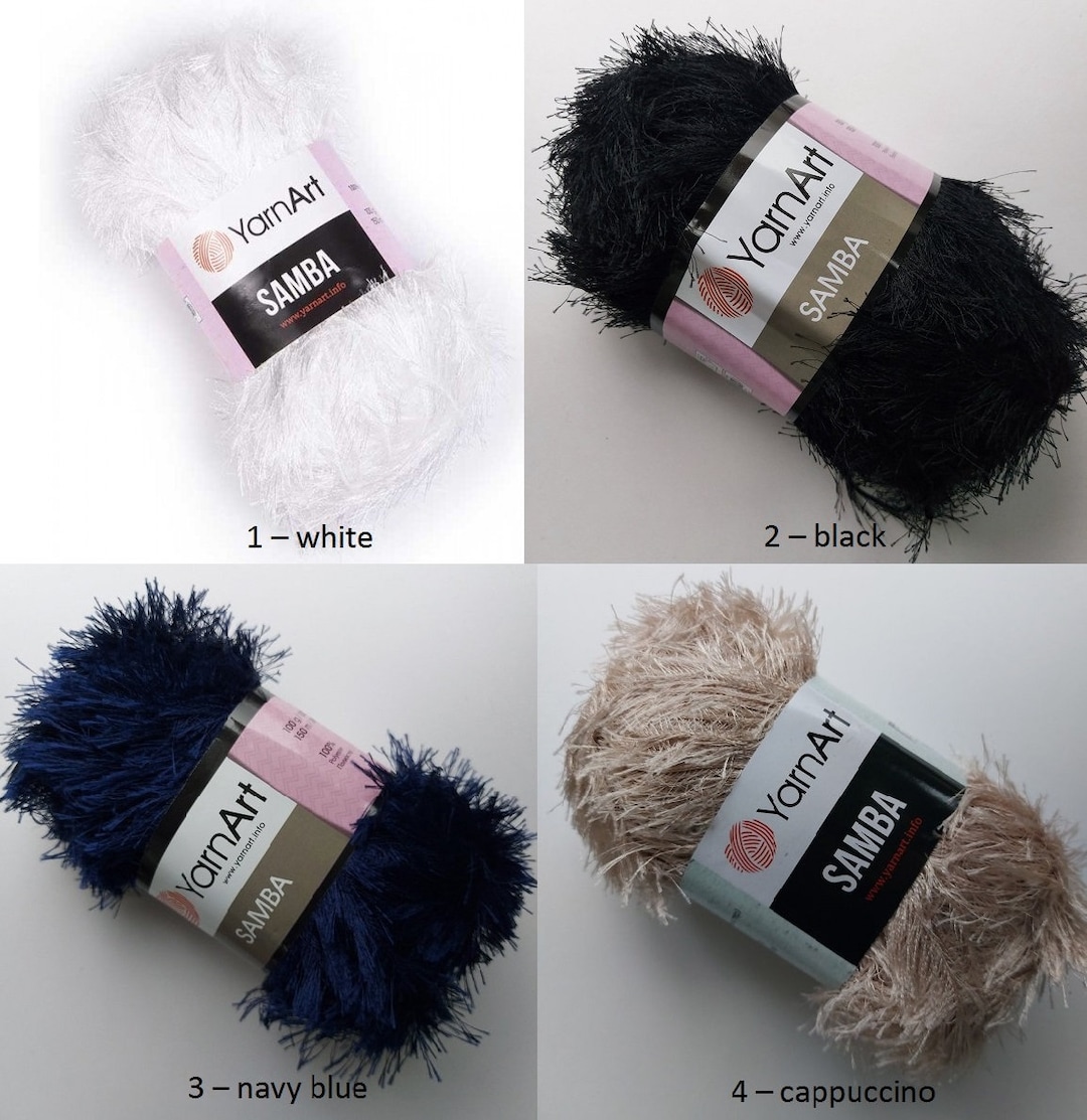 Yarn Yarnart Samba Yarn Faux Fur Yarn Long Eyelash Yarn Fun Fur Yarn ...
