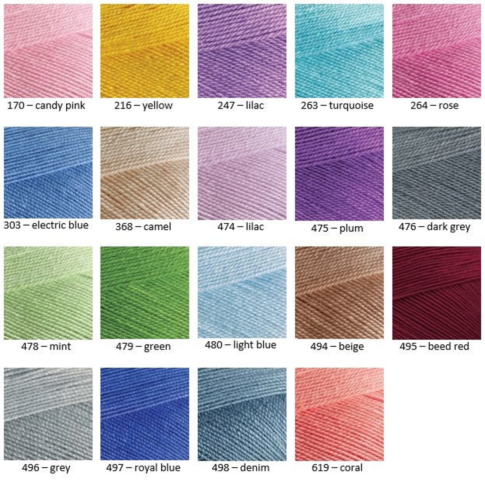 Yarn Alize Miss Yarn Cotton Yarn 100% Mercerized Cotton Thread Crochet ...