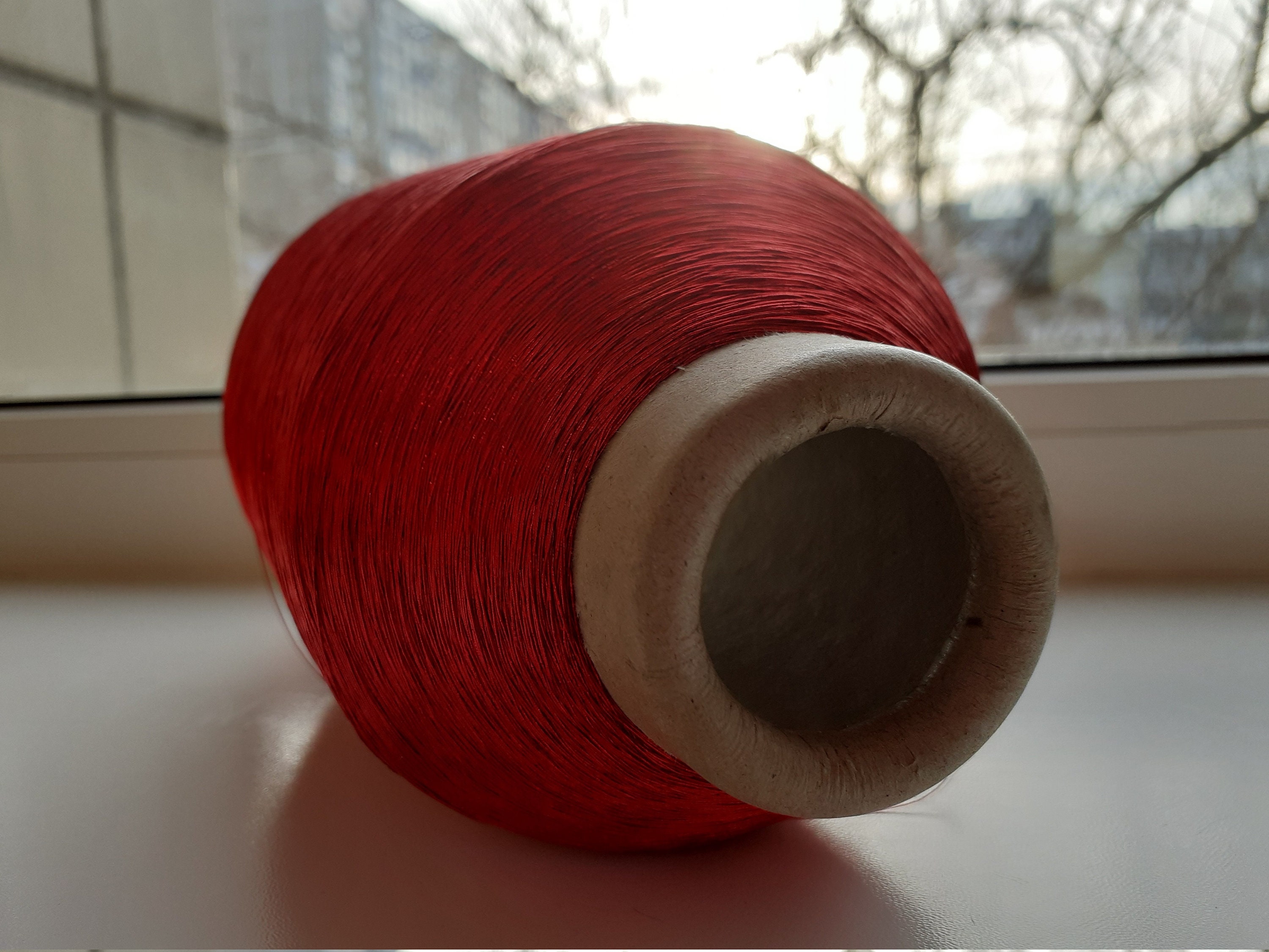 Red metallic yarn 500g red metallized yarn glitter yarn lurex | Etsy