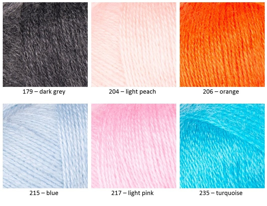 Yarn Yarnart Angora Star Wool Yarn Mohair Yarn Acrylic Yarn Turkish ...