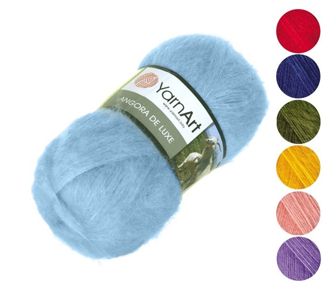 Yarn Yarnart Angora De Luxe Mohair Yarn Angora Yarn Wool Blend Yarn ...