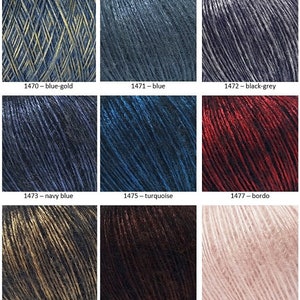 Yarn Gazzal Tango Yarn Gazzal Rock 'n' Roll Yarn Brocade Yarn Metallic ...