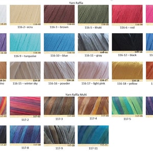 Yarn Raffia (multi) Fibranatura Yarn 100% Cellulose Yarn Natural Raffia ...