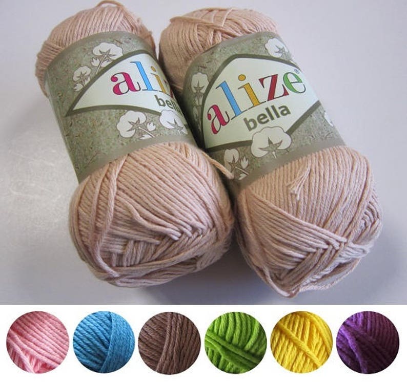 Yarn Alize Bella Yarn 100% Cotton Yarn Cotton Thread Crochet Cotton ...
