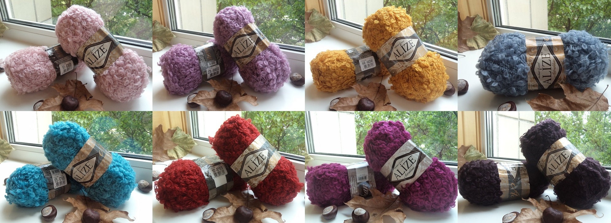 Yarn Alize Astrakhan Yarn Boucle Yarn Ratine Yarn Pongee Yarn Ratte ...