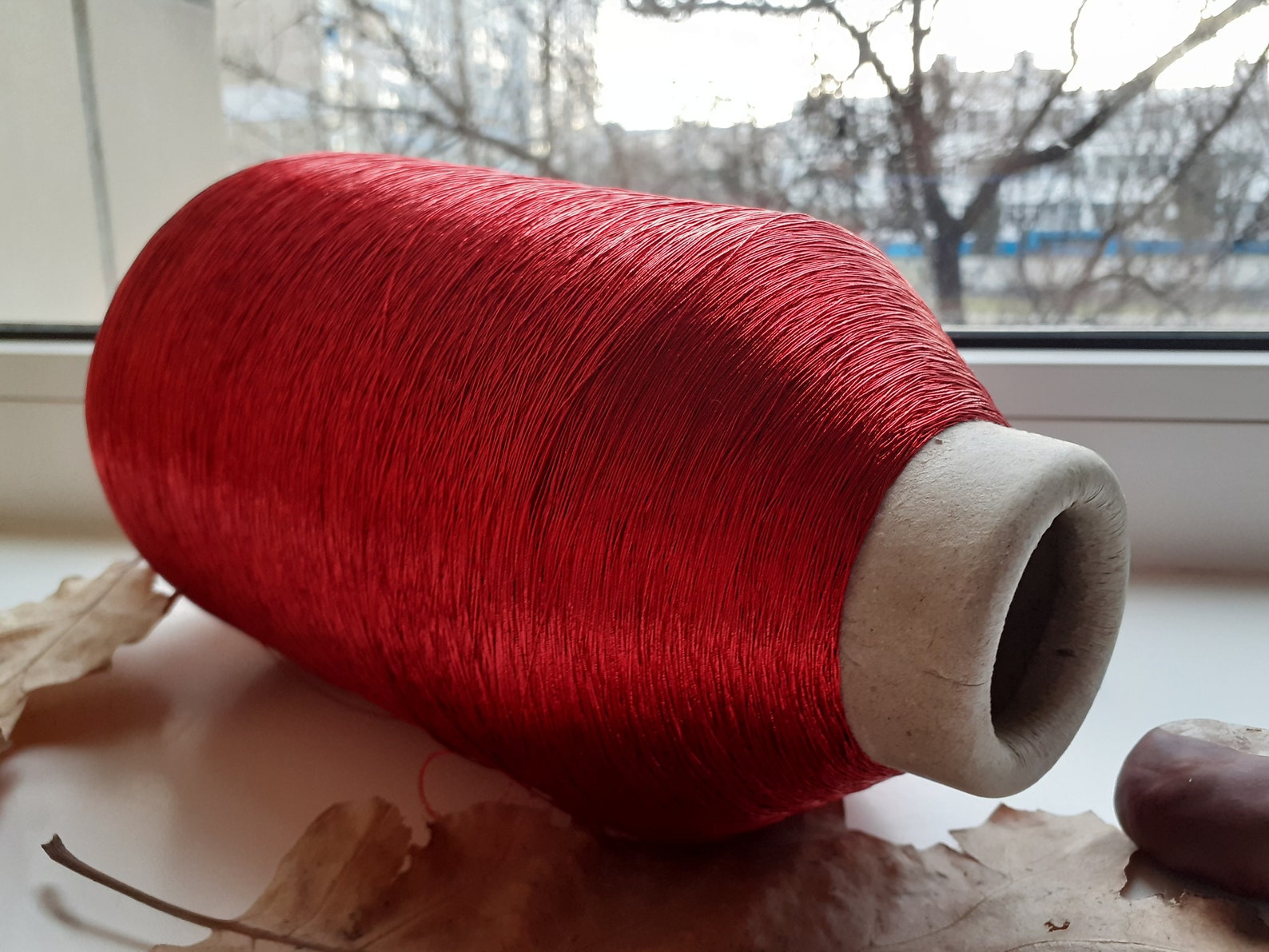 Red metallic yarn 500g red metallized yarn glitter yarn lurex | Etsy