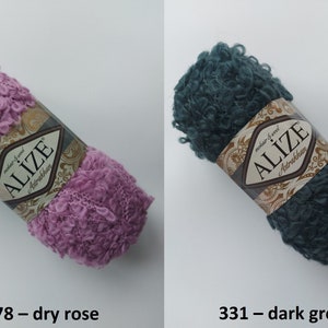 Yarn Alize Astrakhan Yarn Boucle Yarn Ratine Yarn Pongee Yarn Ratte ...