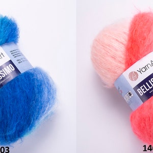 Yarn Yarnart Bellissimo 150g Yarn Mohair Yarn Wool Blend Yarn Gentle ...
