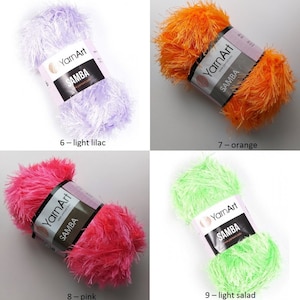 Yarn Yarnart Samba Yarn Faux Fur Yarn Long Eyelash Yarn Fun Fur Yarn ...