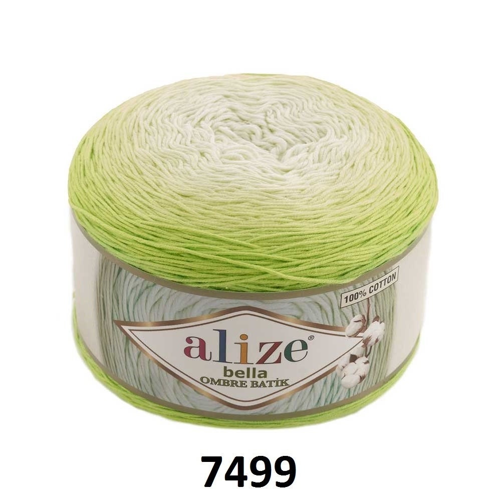 Gradient Yarn Alize Bella Ombre Batik 250g-900m Yarn Cakes Cotton Grade ...