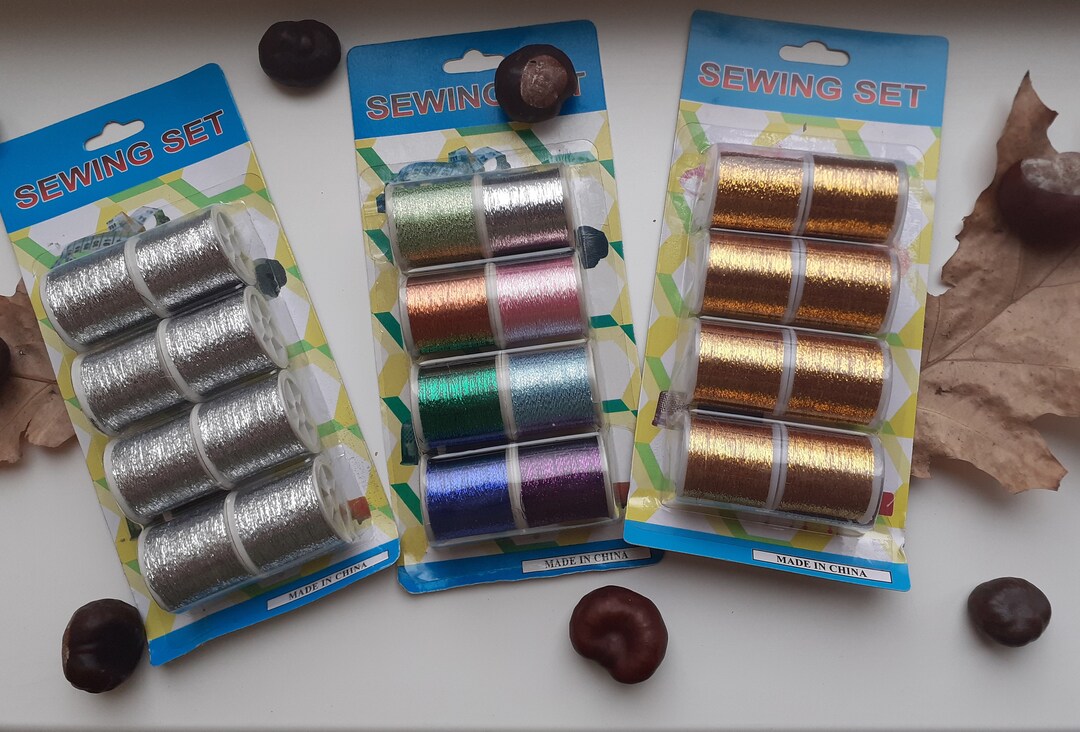 Mini Lurex Rolls (8 Mini Coil) Lurex Thread Lurex String Lurex Fiber ...