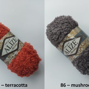 Yarn Alize Astrakhan Yarn Boucle Yarn Ratine Yarn Pongee Yarn Ratte ...