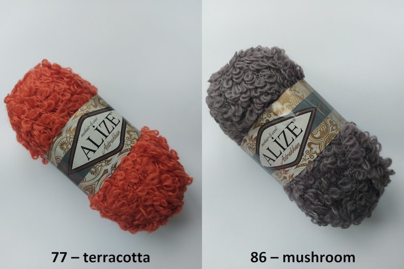 Yarn Alize Astrakhan Yarn Boucle Yarn Ratine Yarn Pongee Yarn Ratte ...