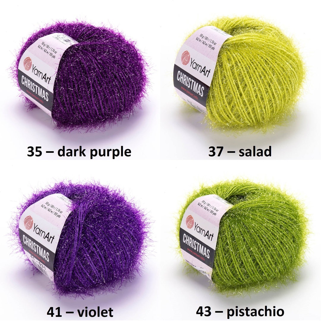 Yarn Yarnart Christmas Yarn Lurex Yarn Metallic Yarn Shiny Yarn Grass ...