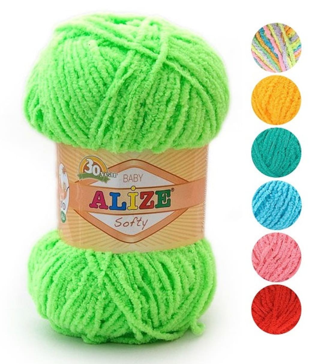 Yarn Alize Softy Yarn Bebe Yarn Baby Yarn Children's Yarn 100% Micro ...