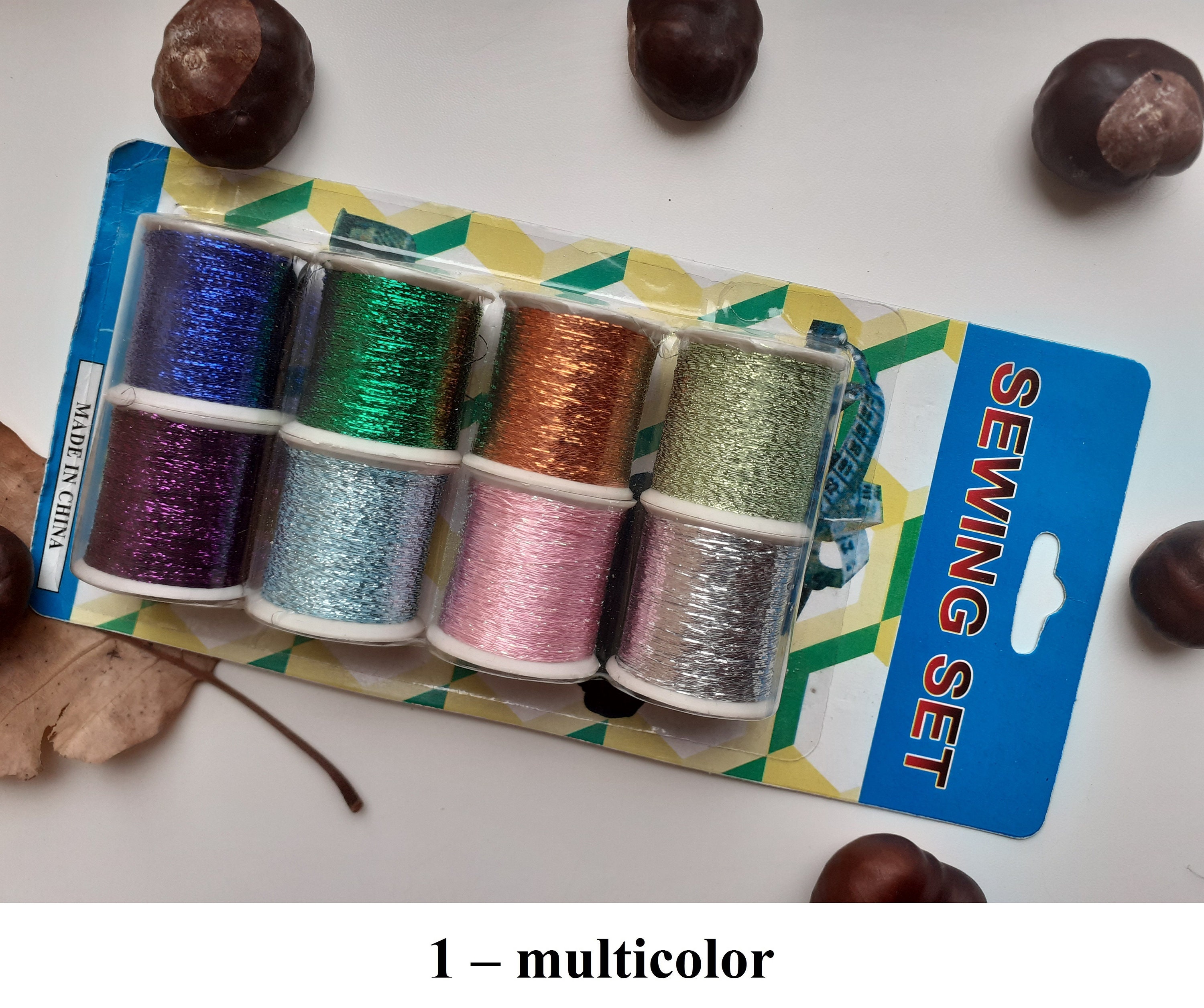 Mini Lurex Rolls (8 Mini Coil) Lurex Thread Lurex String Lurex Fiber ...