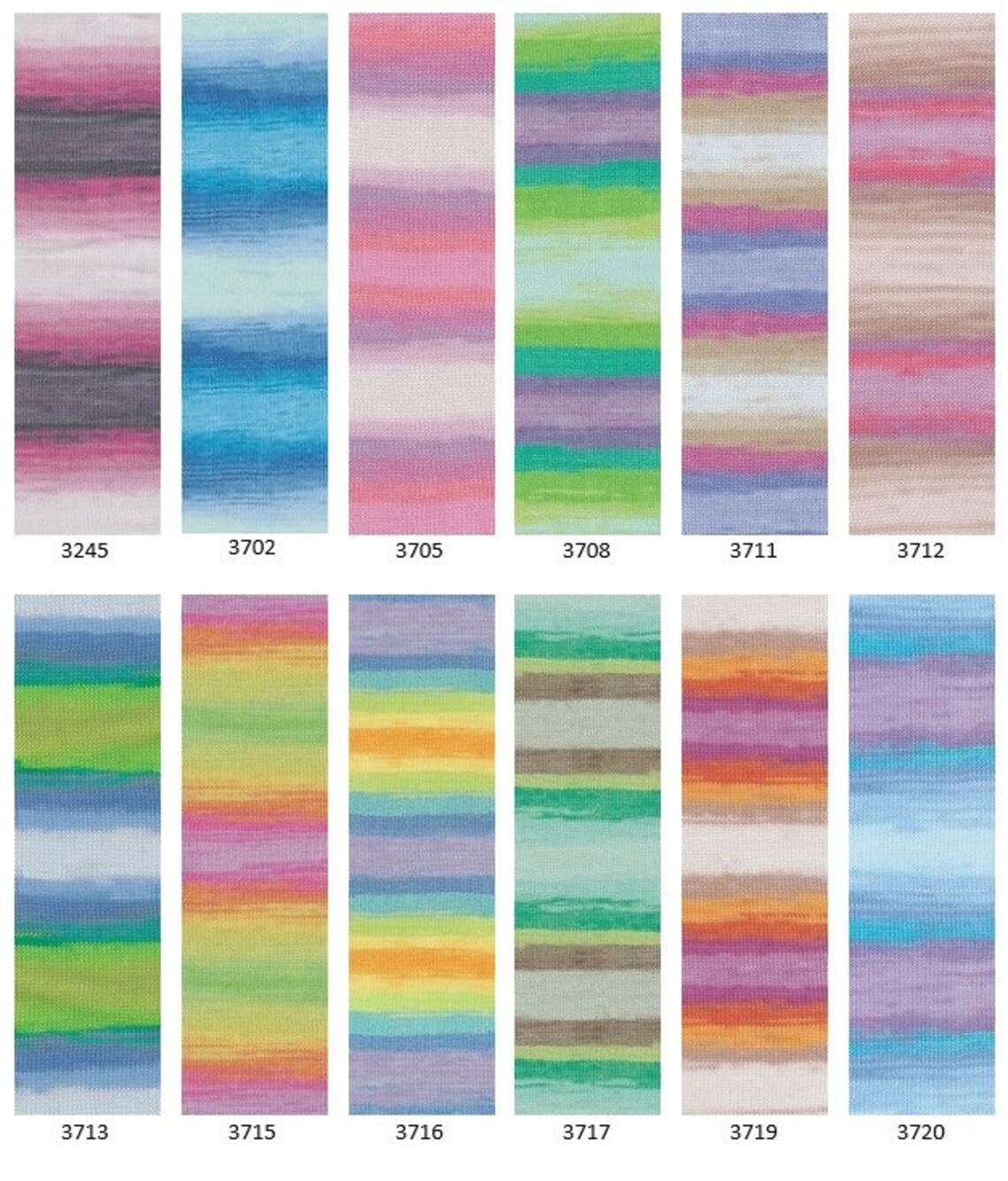 Yarn Alize Miss Batik Yarn Cotton Yarn 100% Mercerized Cotton - Etsy