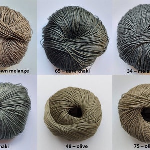 100% Linen Yarn Natural Linen Flax Yarn Eco-friendly Yarn - Etsy